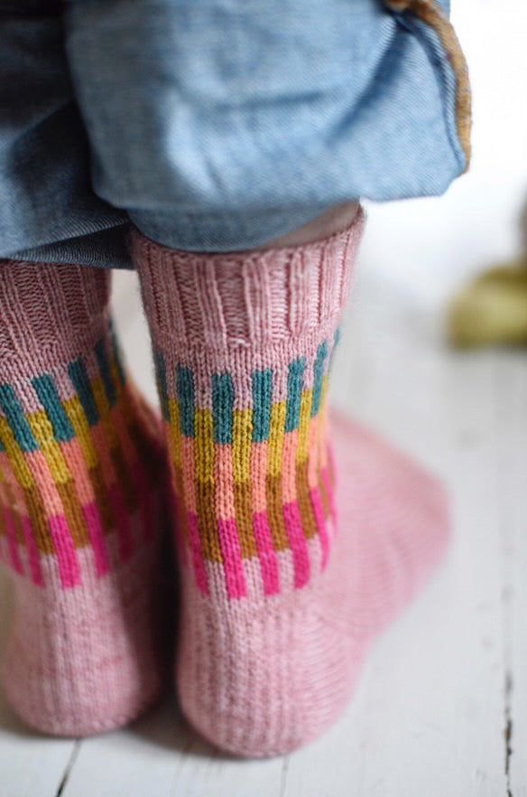 Popsicle Sock Kit by Veera Välimäki – botanical yarn