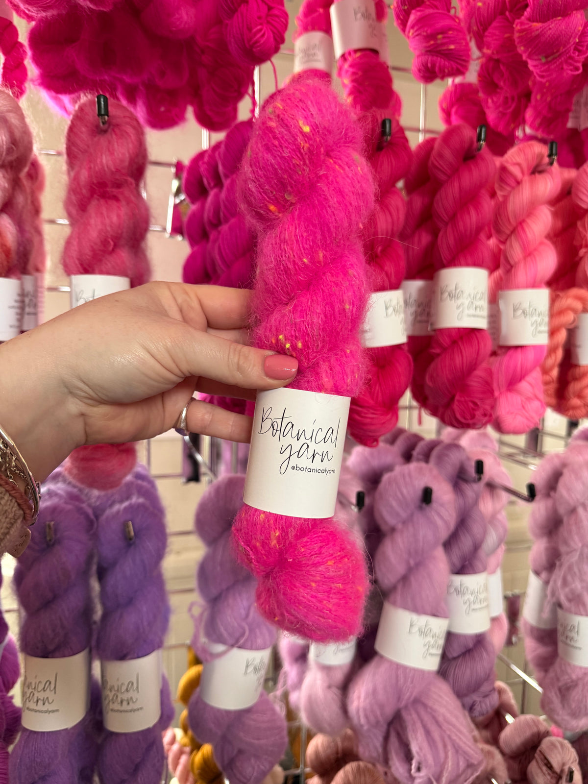Neon Nep Fluff Suri Alpaca yarn! – botanical yarn