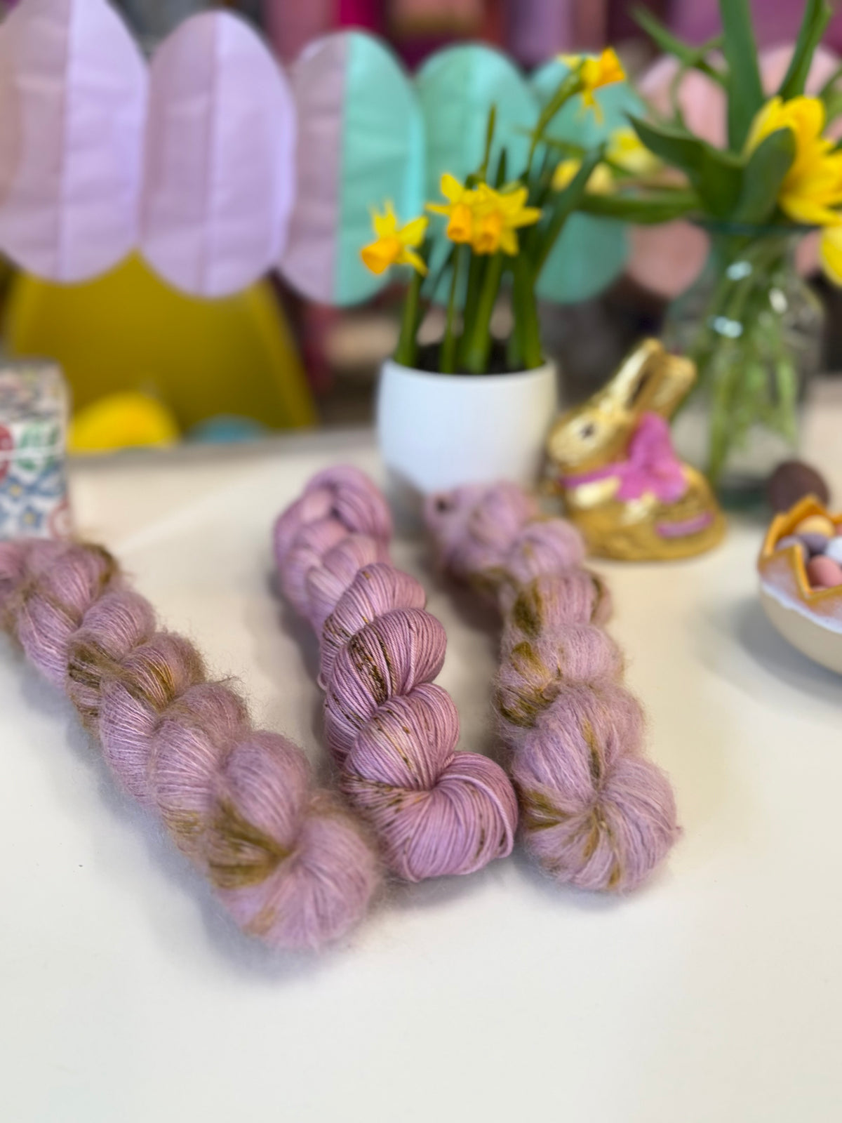 Ready to ship - Spring Collection Crocus Speckled – botanical yarn