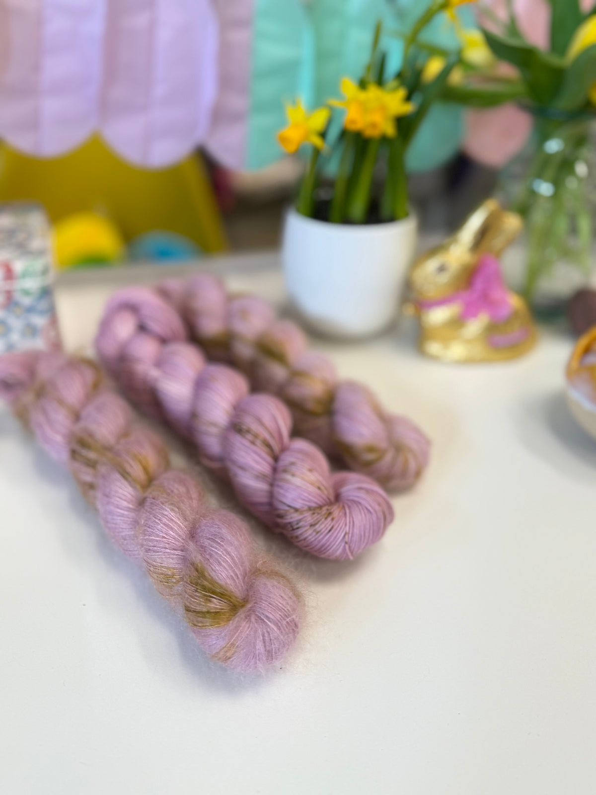 Ready to ship - Spring Collection Crocus Speckled – botanical yarn